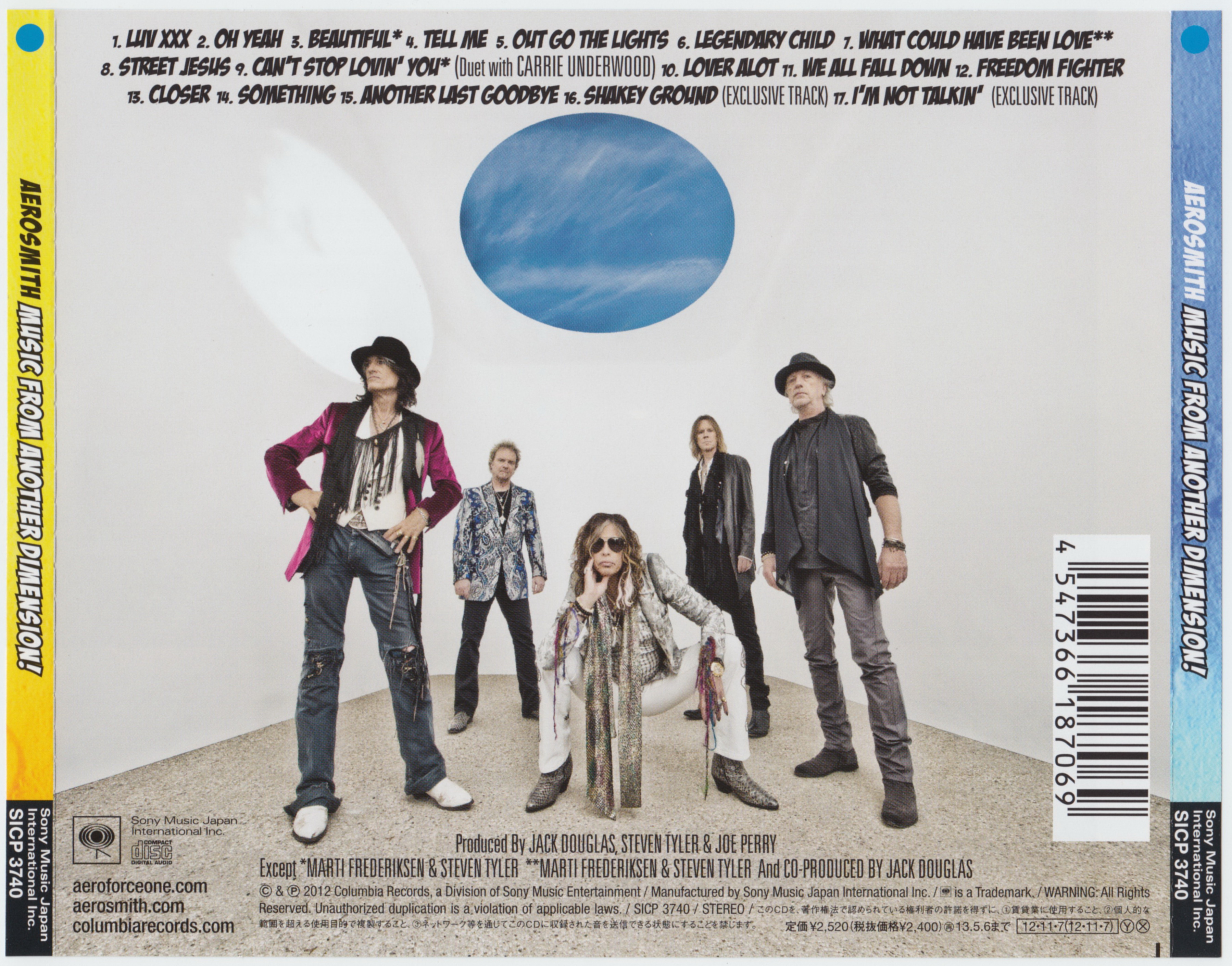 Aerosmith Music from Another Dimension! : Back JPN | CD Covers | Cover ...